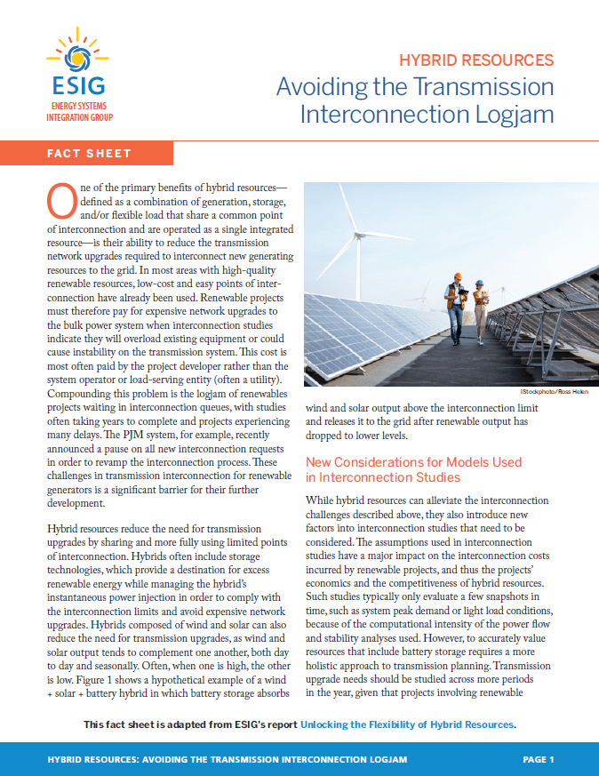 Interconnection FS Cover - ESIG