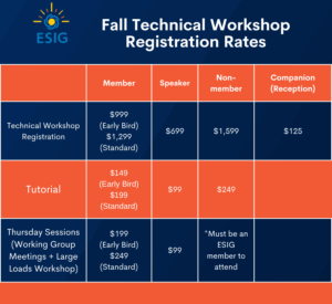 2025 Fall Technical Workshop - ESIG
